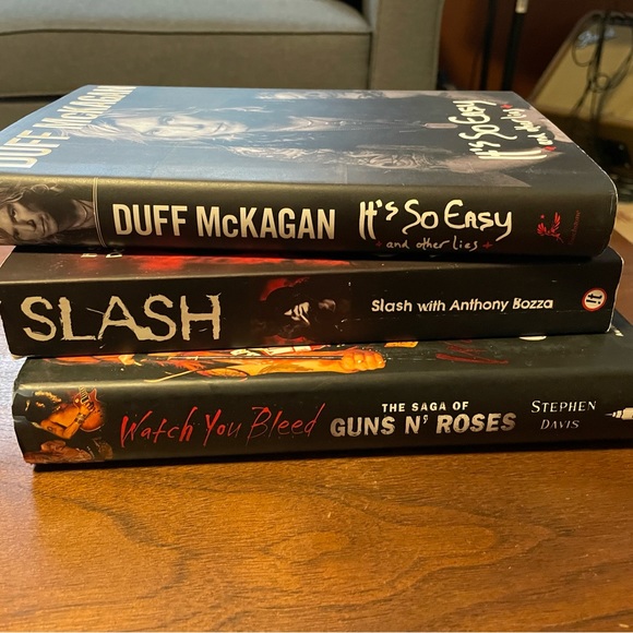 Accents | Guns And Roses Books Duff Mckagan Slash Watch You Bleed 3 ...
